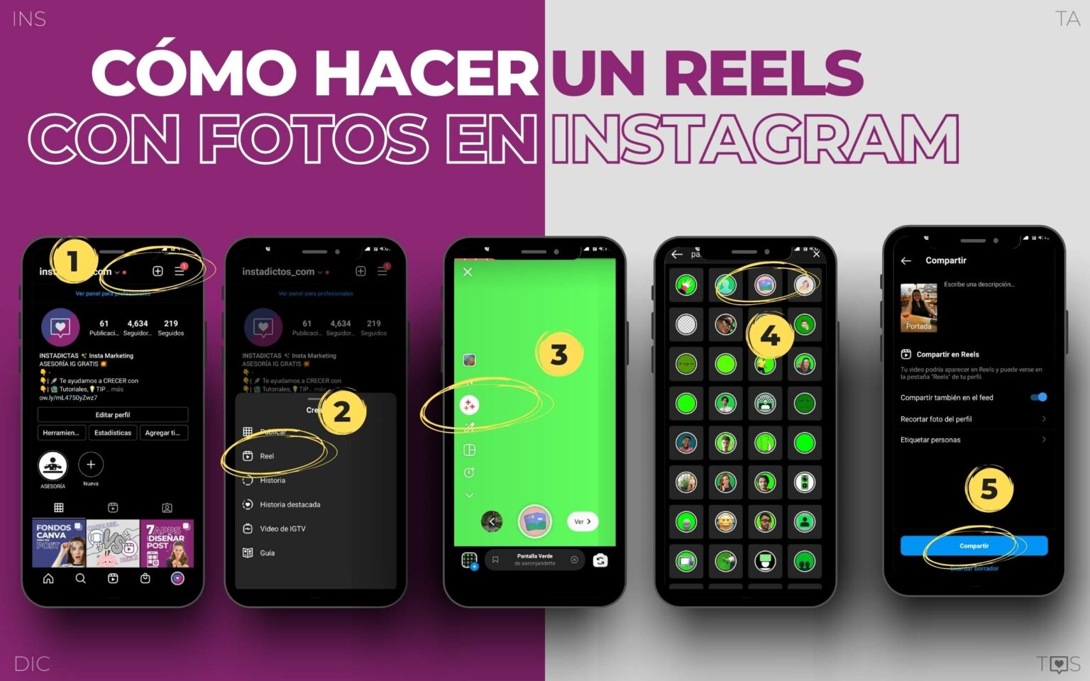 Cómo hacer un REELS CON FOTOS en Instagram