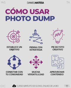 Como hacer Photo Dump en Instagram: historias, ejemplos..