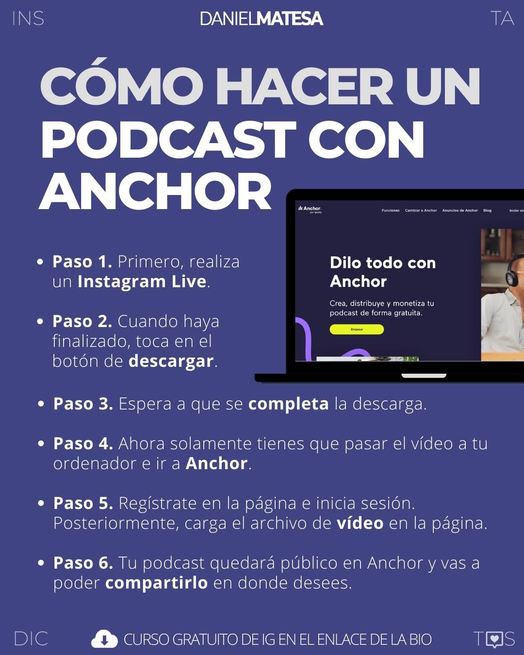 Cómo hacer y COMPARTIR un PODCAST en Instagram