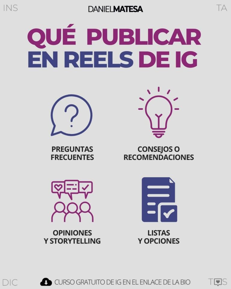 Diferencia entre reel y feed vs Post vs Stories / historias