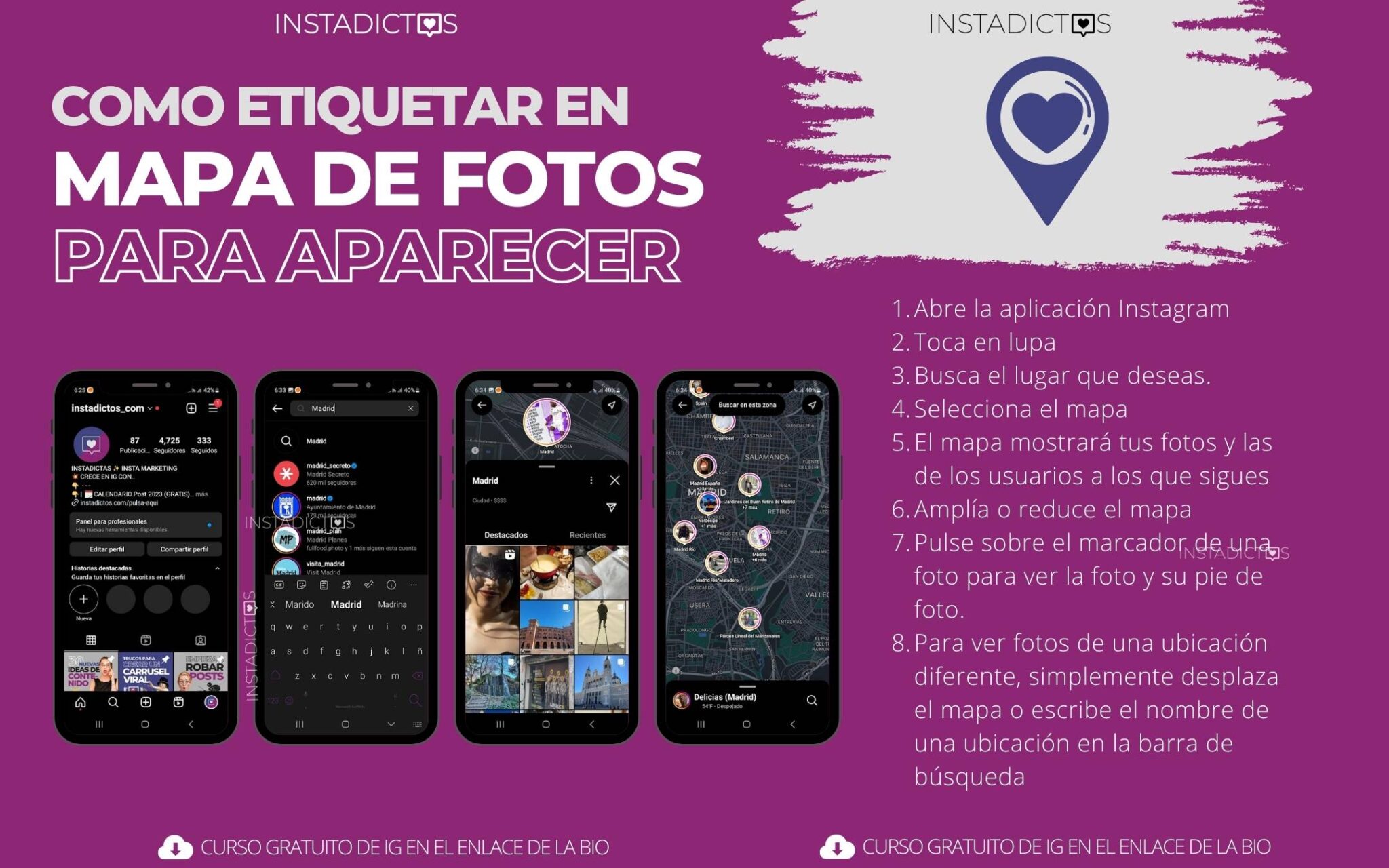 Cómo usar el mapa de fotos de Instagram