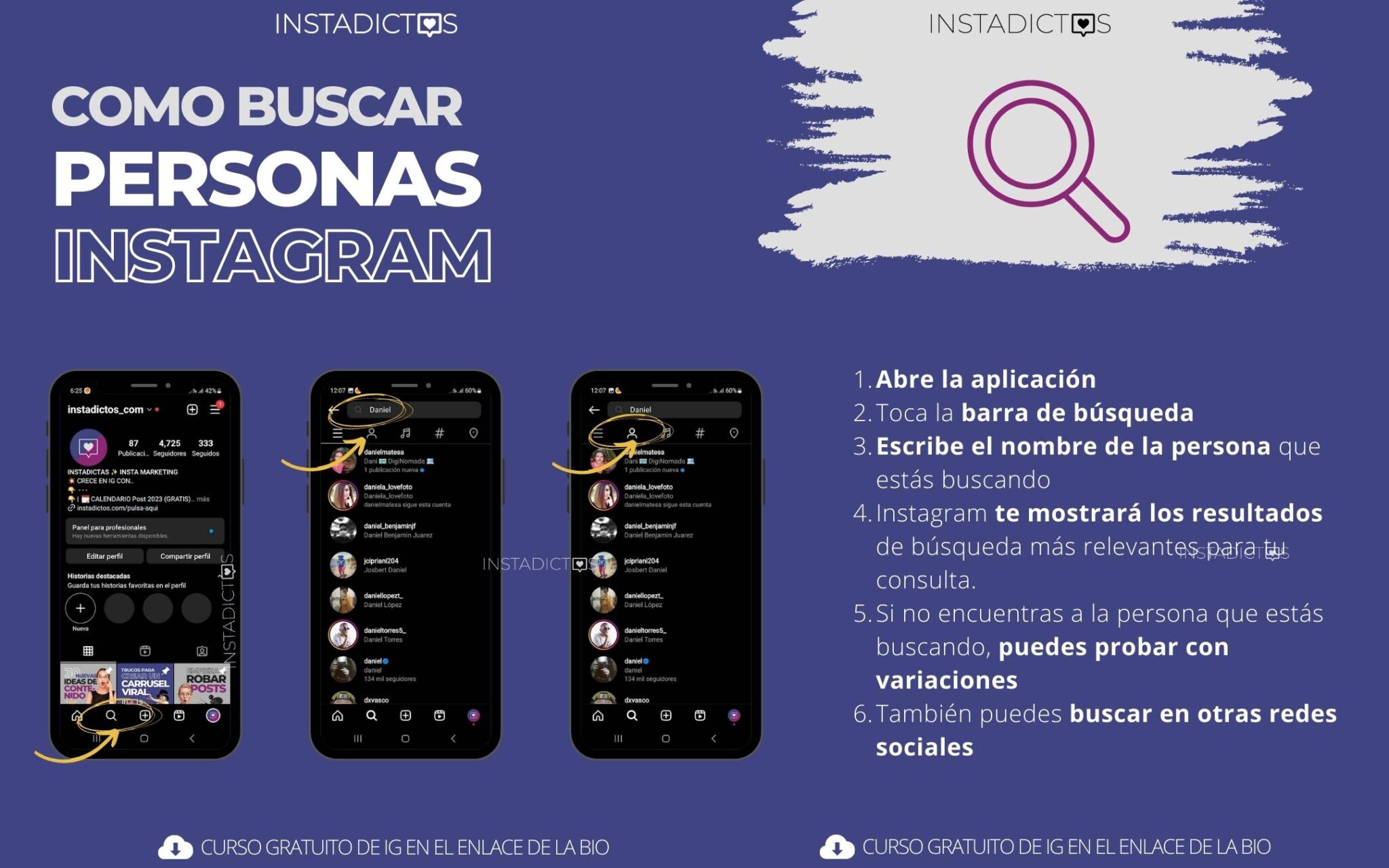 Como buscar filtros en Instagram: personas, efectos..